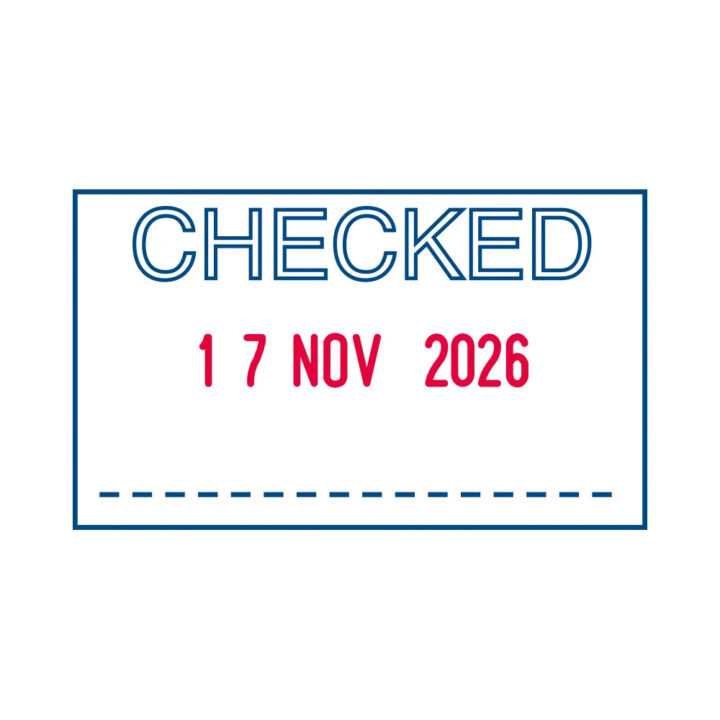 Trodat Printy Self-Inking Date Stamp - CHECKED - Stamp Co.